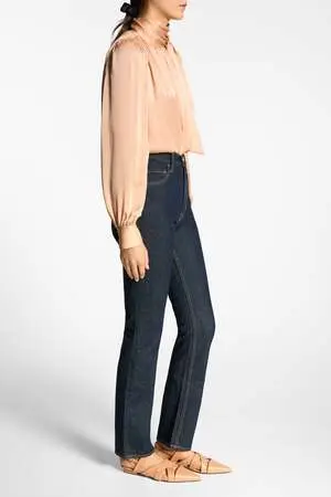 Ulla Johnson Agnes Straight Leg Jean - Tigris Rigid Wash
