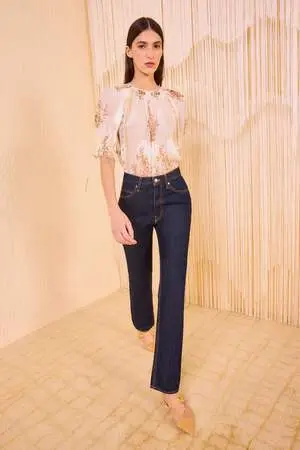 Ulla Johnson Agnes Straight Leg Jean - Tigris Rigid Wash