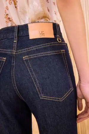 Ulla Johnson Agnes Straight Leg Jean - Tigris Rigid Wash