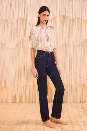 Ulla Johnson Agnes Straight Leg Jean - Tigris Rigid Wash