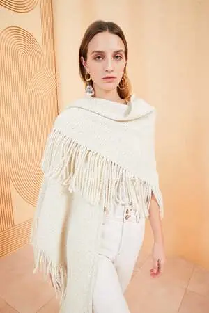 Ulla Johnson Martina Shawl - Cream