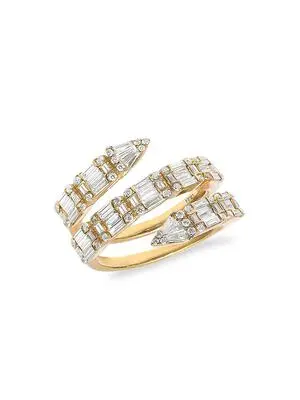DJULA Beverly Hills 18k & Diamond Spiral Ring - Yellow Gold