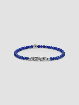David Yurman Spiritual Beads Evil Eye Bracelet In Sterling Silver - Lapis Lazuli
