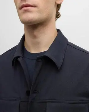 Theory Theory River Trucker Jacket Dark Navy