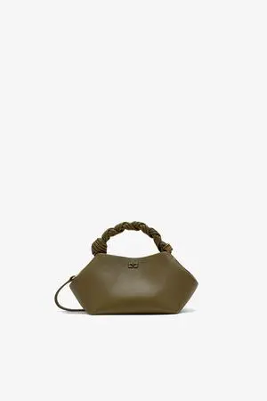 GANNI Small Bou Bag With Twisted Handle - Green