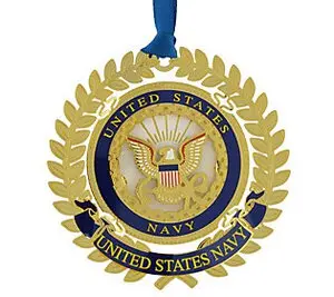 BEACON DESIGN Us Navy Logo Ornament By - One-color