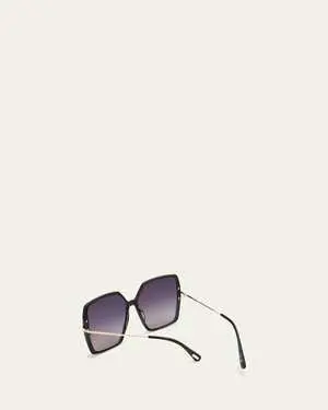 TOM FORD Joanna Butterfly Sunglasses - Grey