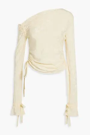 THE LINE BY K One-shoulder Jacquard Top