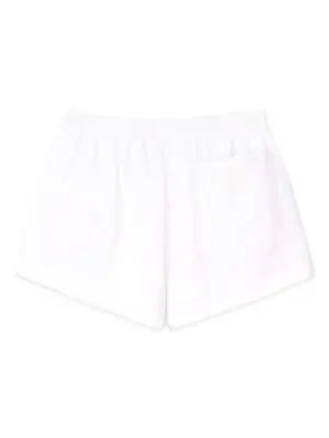SPORTY & RICH Logo-print Cotton Shorts