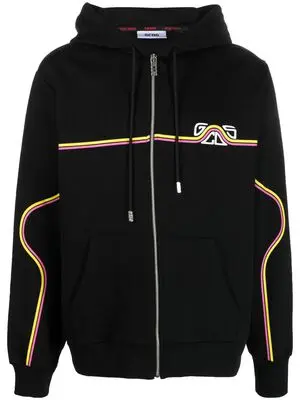 Gcds Logo-print Zip-up Hoodie