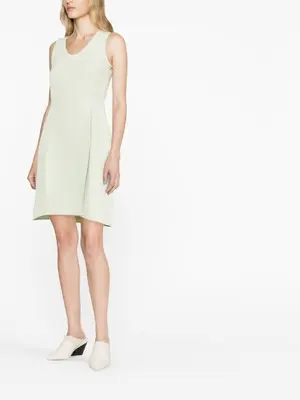 JIL SANDER Sleeveless A-line Mini Dress - Green