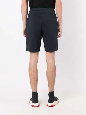 Hugo Logo-patch Drawstring Shorts - Blue