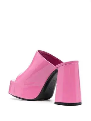 By Far Brad 120mm Platform Sandals - Pink