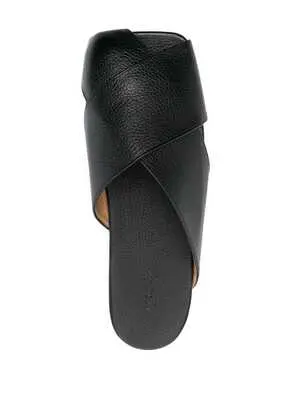 Marsèll Spatola Leather Mules - Black