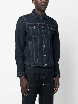 Dsquared2 Embroidered-slogan Denim Jacket