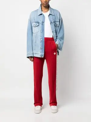 Casablanca Logo-patch Striped Track Pants - Red
