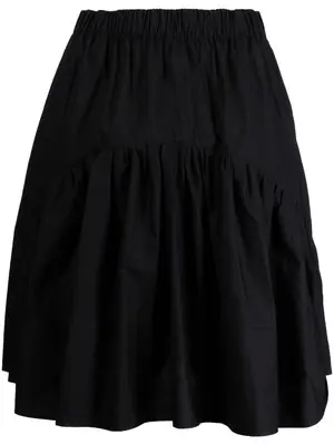 JNBY Ruffled Cotton Midi Skirt