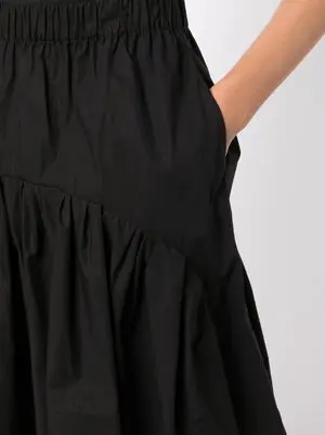 JNBY Ruffled Cotton Midi Skirt