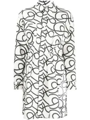 JNBY Graphic-print Shirt Dress - Brown