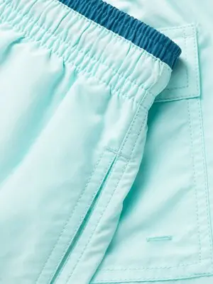 Vilebrequin Contrast-trim Drawstring Swim Shorts - Blue