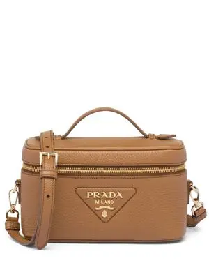 バッグ PRADA leather mini hand bag brown Prada Leather Mini-Bag - Brown | Editorialist