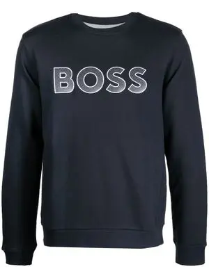 BOSS Logo Embroidered Sweatshirt