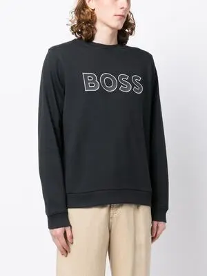 BOSS Logo Embroidered Sweatshirt
