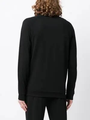 BOSS Logo Print Zip-up Cardigan