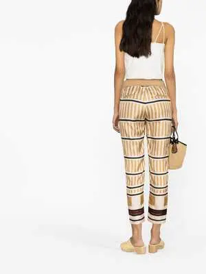 Lorena Antoniazzi Stripe-print Cropped Trousers