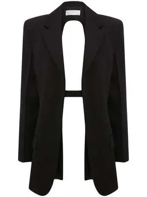 Victoria Beckham Open-back Single-breasted Blazer