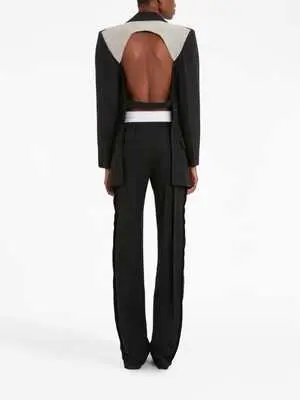 Victoria Beckham Open-back Single-breasted Blazer