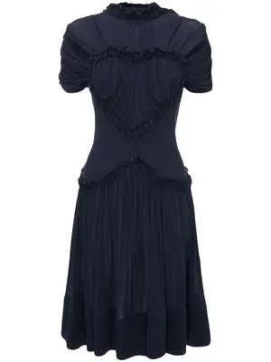 knee length dresses for ladies Heart Shaped Ruched Mini Black Dress – Rolling Rack Boutique