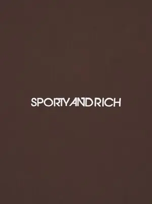Sporty & Rich Carla Logo-print Swimsuit - Brown