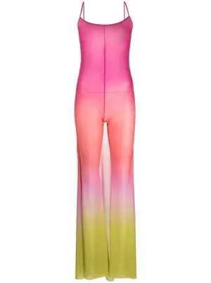Gcds Sheer Tulle Jumpsuit - Pink