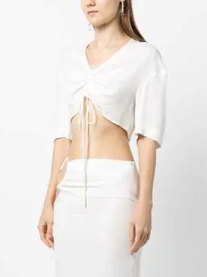 Christopher Esber Drawstring Crop Top