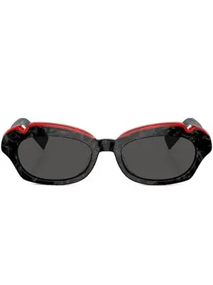 ALAIN MIKLI Tinted Round-frame Sunglasses - Black