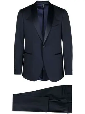 CHÂTEAU LAFLEUR-GAZIN Shawl-lapels Single-breasted Blazer - Blue