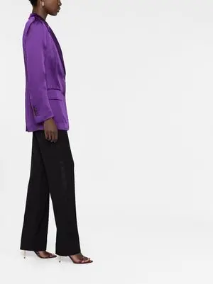 TOM FORD Single-breasted Satin-finish Blazer
