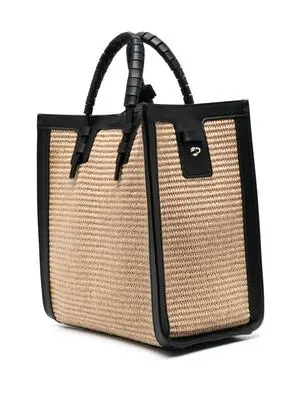 Casadei Baurivage Woven Tote Bag