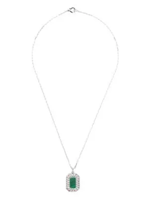 Shay 18k White Gold Diamond Pendant Necklace - Silver
