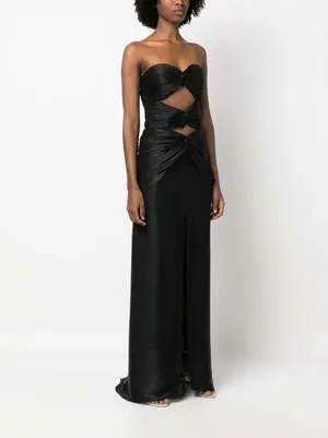 Costarellos Brigitta Cut-out Gown
