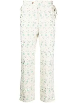 Bode Floral Pants For Men