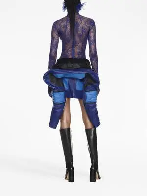 Off-White Floral-lace Glove-sleeve Body