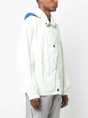 Stone Island Marina Logo-print Hooded Jacket - Green