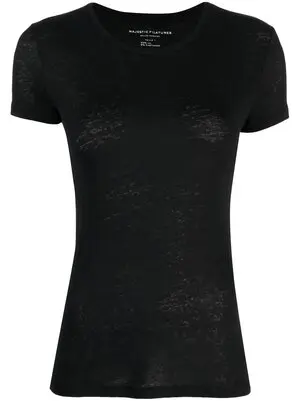 Majestic Filatures Crew-neck T-shirt - Black