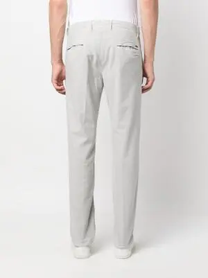 Incotex Mid-rise Cotton Tapered Trousers