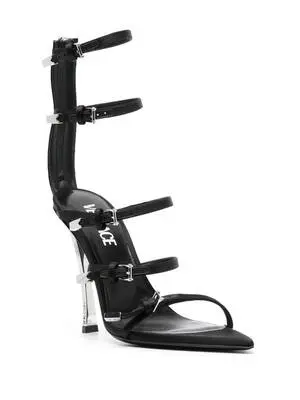 Versace Pin-point 120mm Sandals - Black