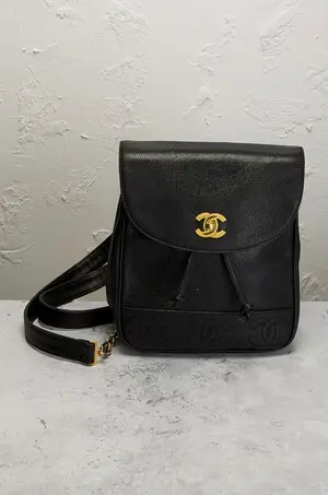 Chanel Vintage Triple Cc Backpack