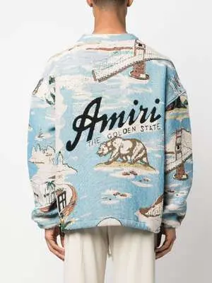 Amiri Graphic Print Cotton Jumper
