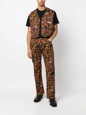 PALMER Abstract-print Cotton Waistcoat